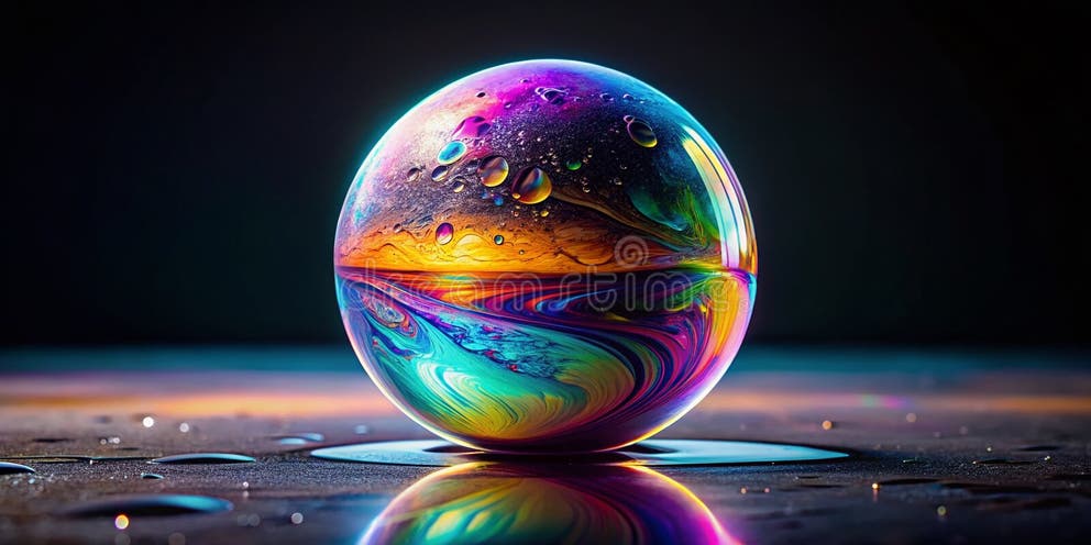 Intriguing Iridescent Sphere a Stunning Visual Display of Fragmented ...