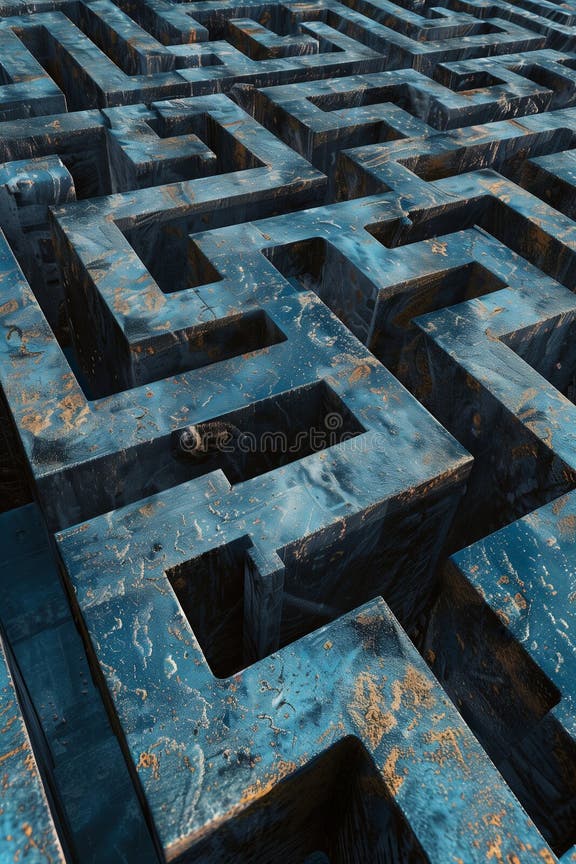 Intriguing Labyrinth Game Featuring Complex Mazes and Riddles Stock ...