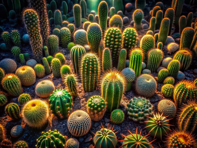Intriguing LowLight Cactus Photography a Stunning Visual Display of ...