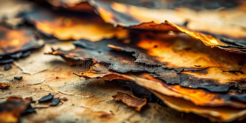 Intriguing Miniature Burned Paper Texture a Vintage TiltShift ...