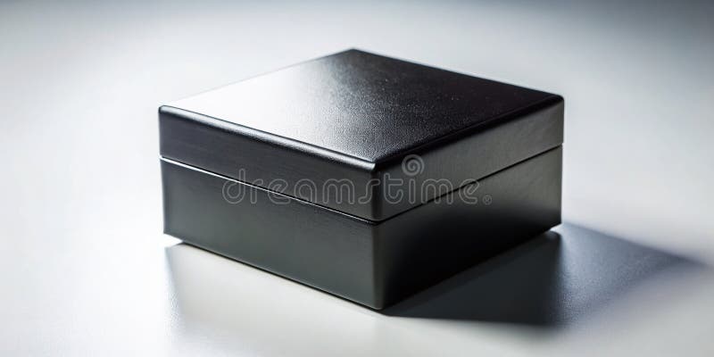 Intriguing Minimalist Abstract a Closeup of a Black Rectangular Box ...