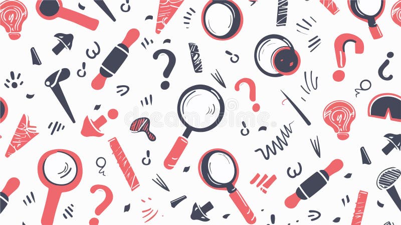 Intriguing Mystery Seamless Pattern with Question Mark for Creative ...