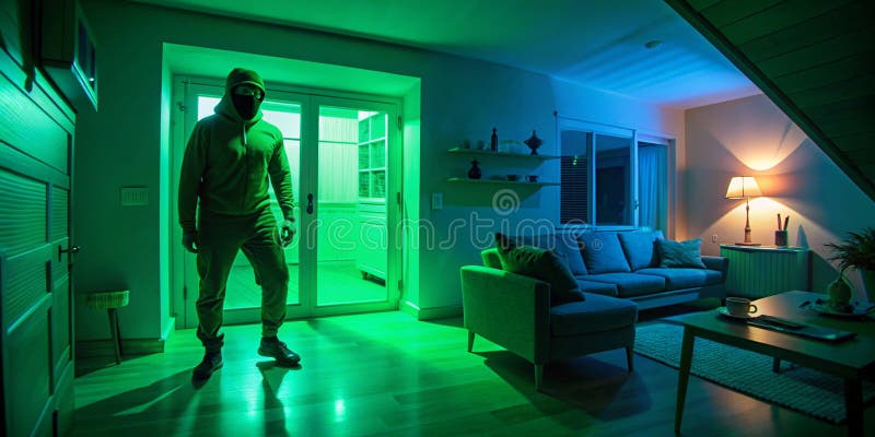 Intriguing Night Vision Capture of an Intruder Inside a House AI ...