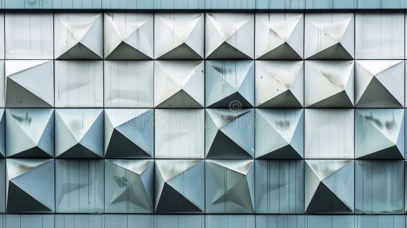 Geometric Shapes Create an Intriguing Pattern on a Building Facade, Ai ...