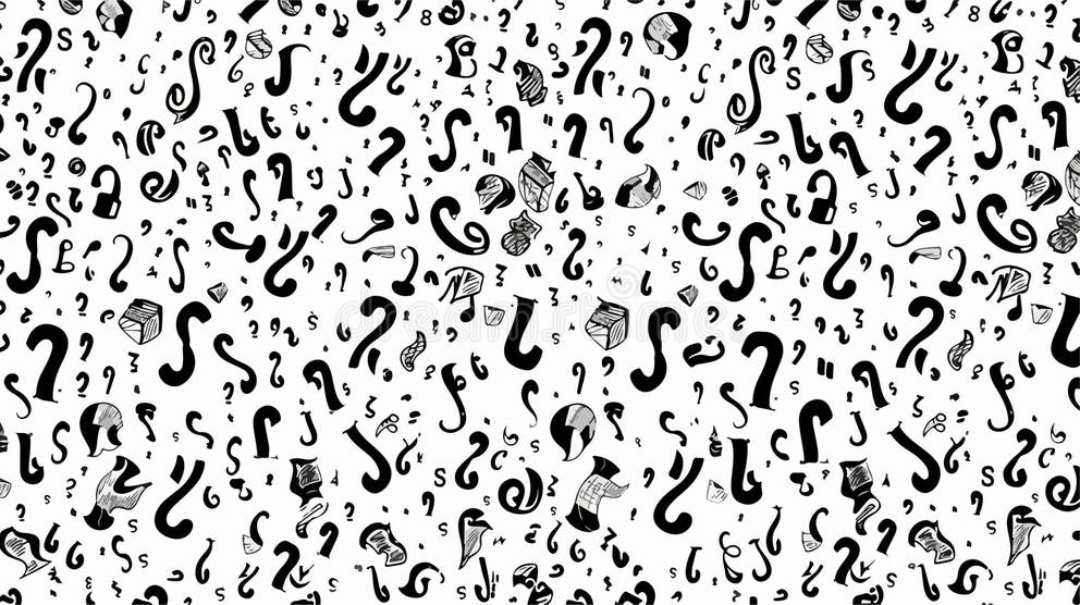 Intriguing Question Mark Seamless Pattern for Design Projects and ...