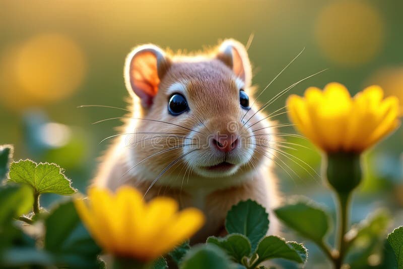 Intriguing Rat stock illustration. Illustration of lighting - 377436734