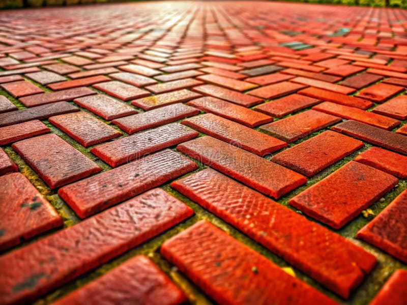Intriguing Red Brick Flooring Texture a Versatile Background for Design ...
