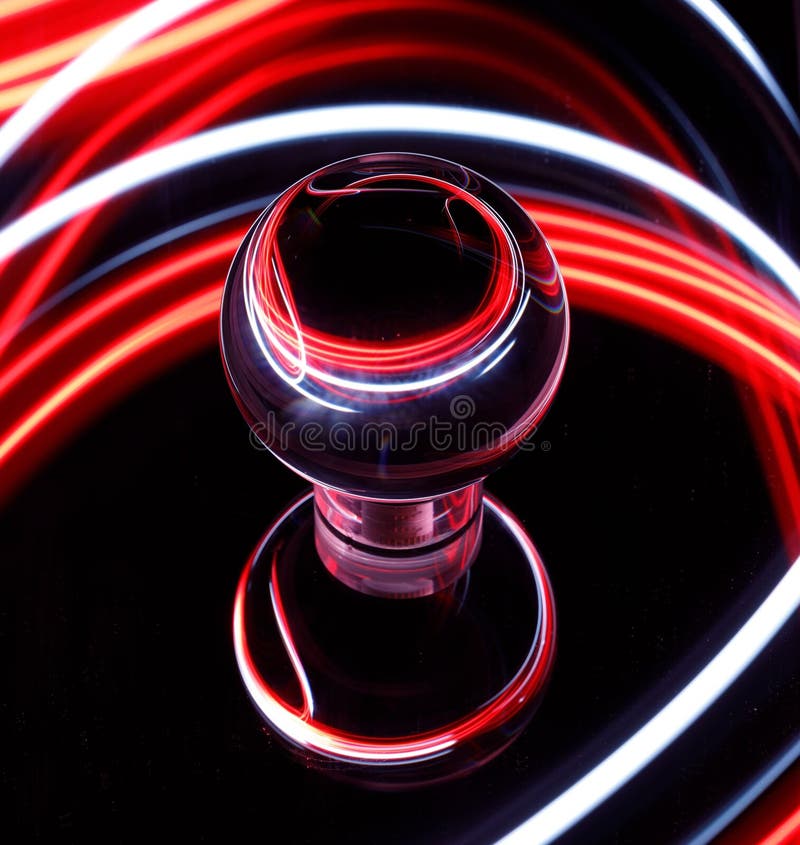 Intriguing Red Light Emanating from a Light Bulb in a Dimly Lit Setting ...