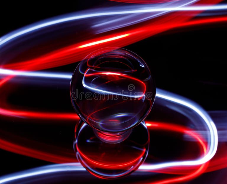 Intriguing Red Light Emanating from a Light Bulb in a Dimly Lit Setting ...