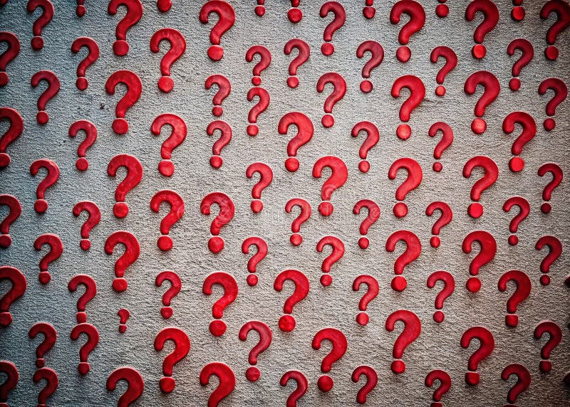 Intriguing Red Question Mark Pattern a DocumentaryStyle Exploration of Enigma and Mystery Stock ...