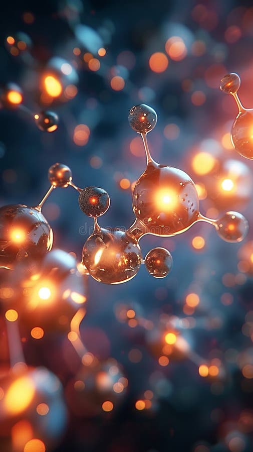 Intriguing Science Background Showcasing Molecule or Atom Structure ...