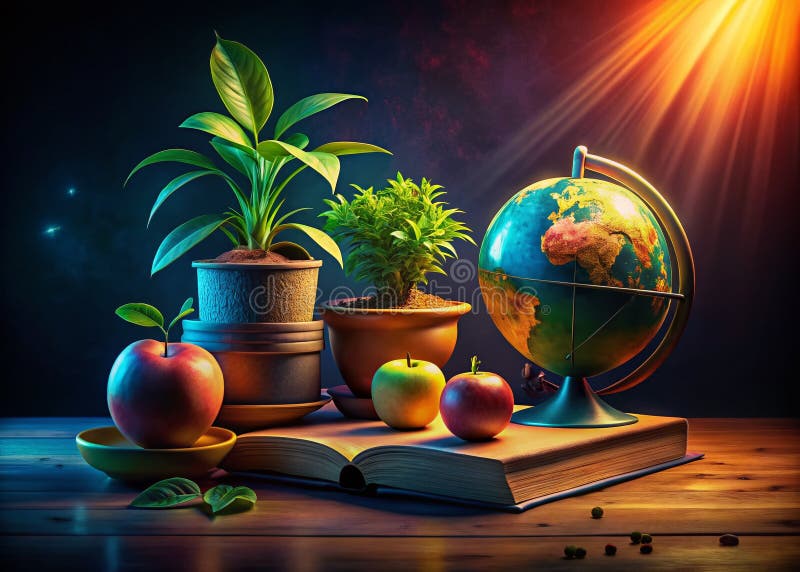 Intriguing Still Life Arrangement Exploring Abstract Concepts with a ...