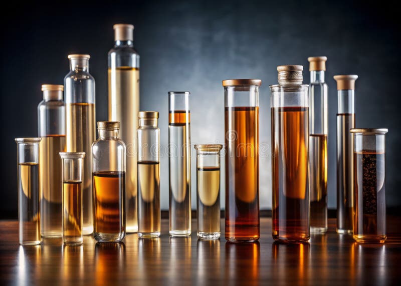 Intriguing Tan Vials a Visual Exploration of Liquid Mixtures in ...