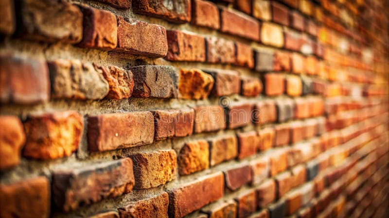 Intriguing TiltShift Perspective of a Miniature Aged Brick Wall a ...