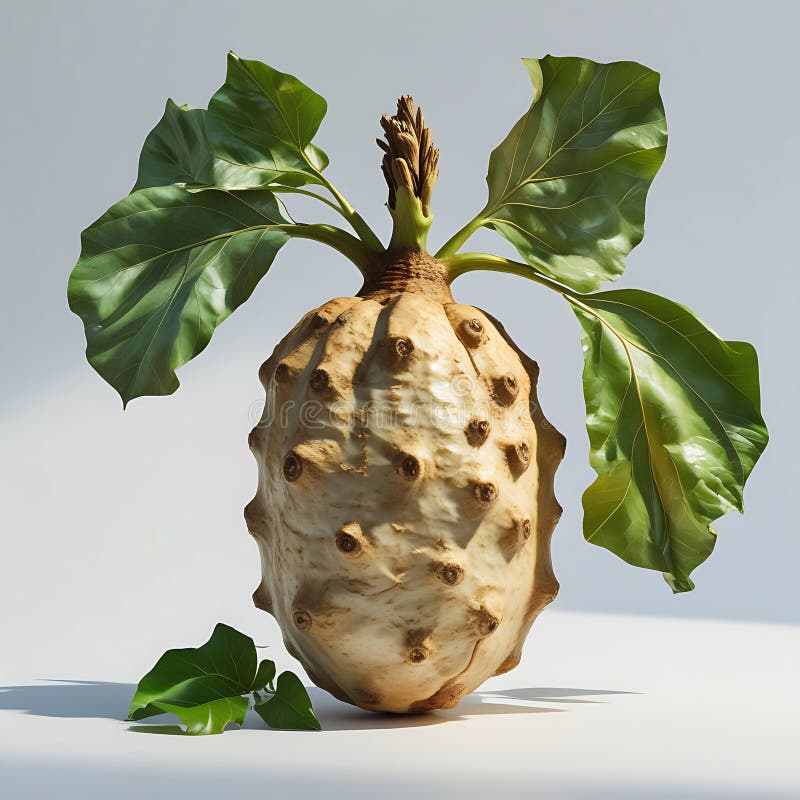 Intriguing Tropical Root Vegetable Stock Illustration - Illustration of ...