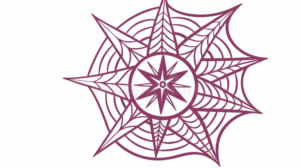 Intricate Abstract Spider Web Pattern, Mysterious Design, Vector Design ...