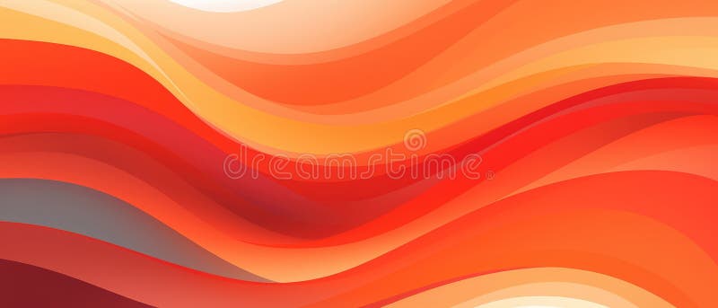 Intriguing Waves of Orange, Red, and Gray in an Abstract Organic ...