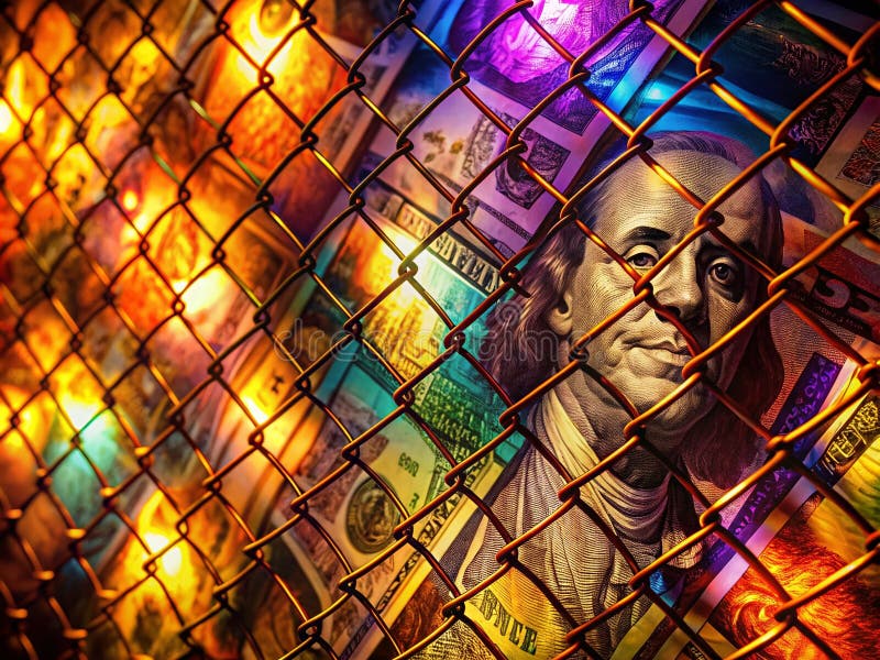 Intriguing Wire Mesh Money Background a LowLight Exploration of ...