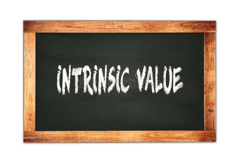 Intrinsic Value Text Concept Closeup. American Dollars Cash Money,3D ...