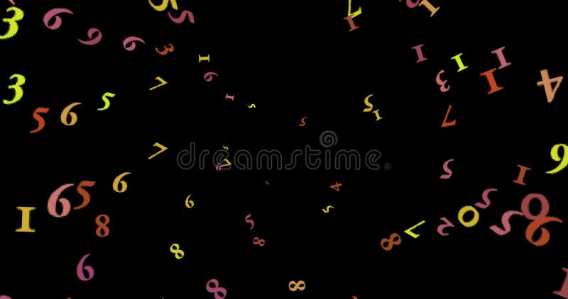 Intro Abstract Background of Moving Numbers Stock Footage - Video of ...