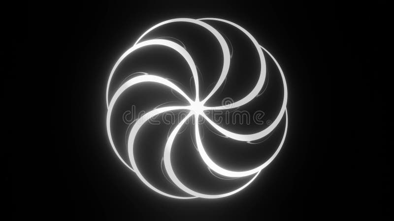 Intro Animation or Logo Reveal Template Black and White Color. Seamless ...