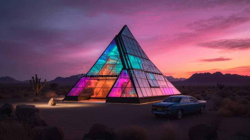 Revolutionary Pyramid Home and AI Vehicle Merge Ancient and Future ...