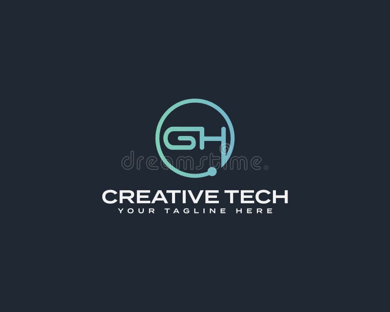 GH Creative Tech Logo. High-Tech Branding for Modern Businesses Stock Vector - Illustration of ...