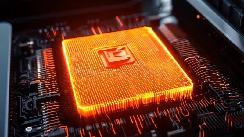 Introducing The Hightech Microprocessor With Illuminated Circuitry Designed For Future