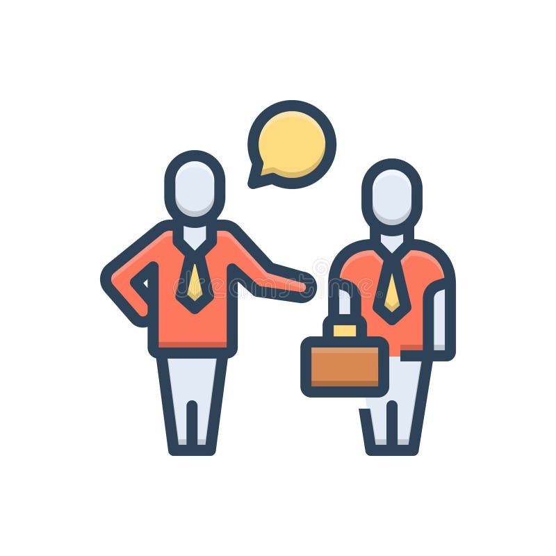 Color Illustration Icon for Introducing, Newcomer and Introduce Stock ...