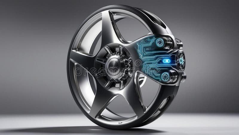 High-tech Rim with Artificial Intelligence Stock Illustration ...