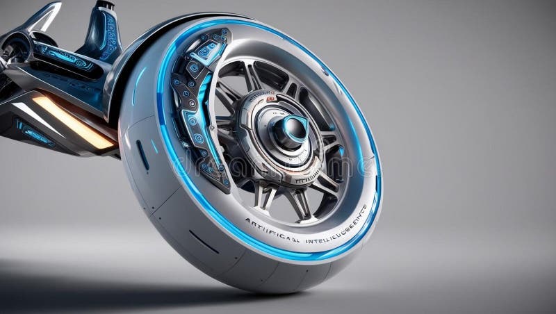 High-tech Rim with Artificial Intelligence Stock Illustration ...