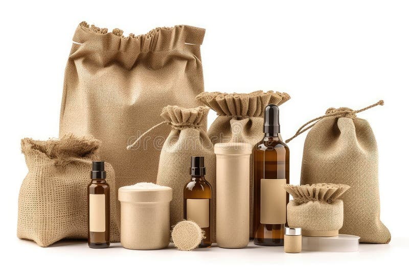 Hemp Products Set. High Resolution, Isolated on White Background. Stock ...