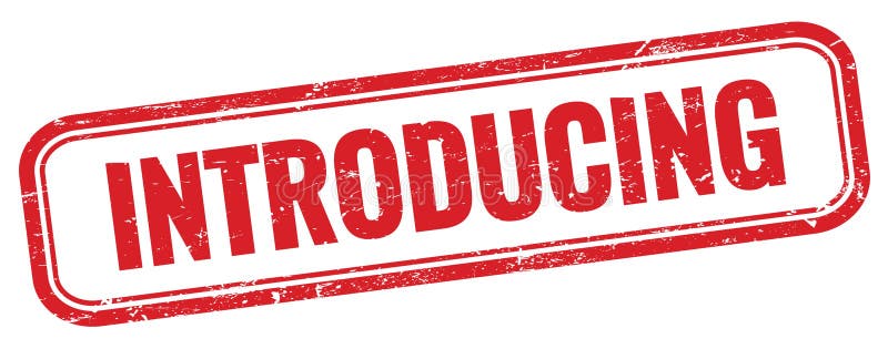 INTRODUCING Text on Green Grungy Vintage Stamp Stock Illustration ...