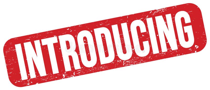 INTRODUCING Text Written on Red Stamp Sign Stock Illustration ...