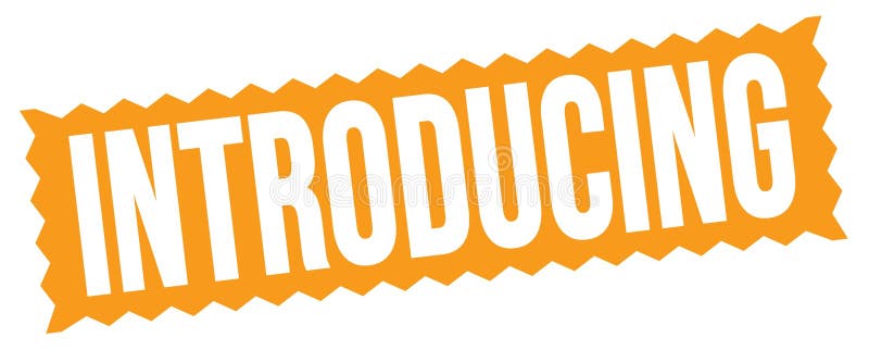 INTRODUCING Text Written on Orange Stamp Sign Stock Illustration ...
