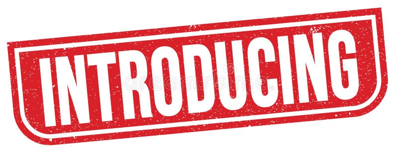 INTRODUCING Text Written on Red Stamp Sign Stock Illustration ...