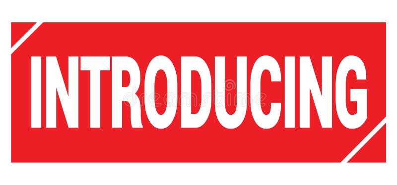 INTRODUCING Text Written on Red Stamp Sign Stock Illustration ...