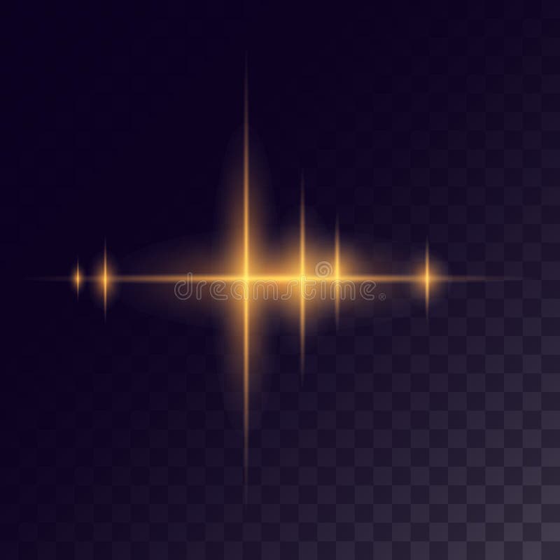 Introducing Vector Golden Light Set Effects. Glowing Abstract Line ...