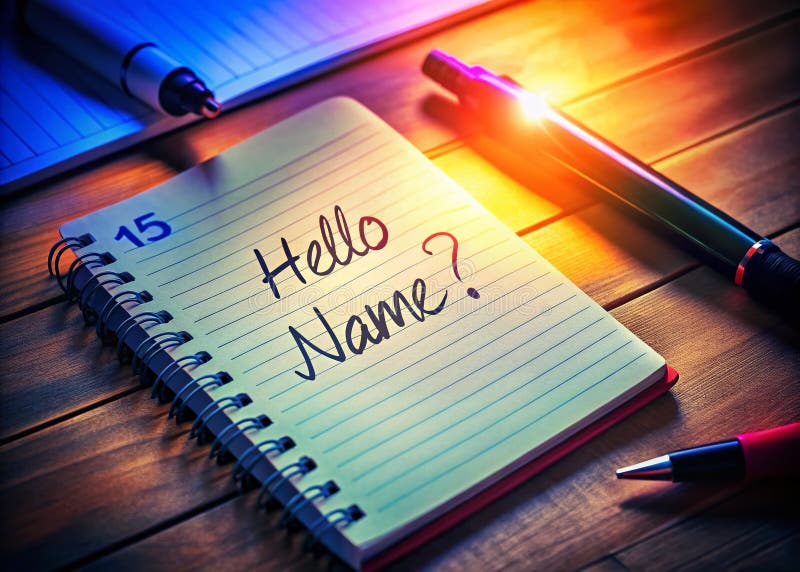 Introducing Yourself in a LowLight Setting a Handwritten Note for a ...