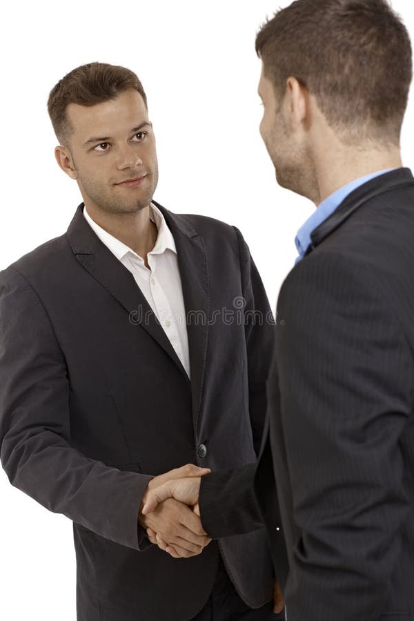 Businessman Introducing Himself Stock Image - Image of american ...