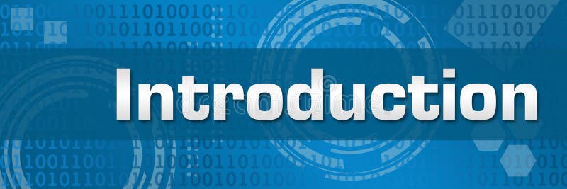 Introduction Blue Technology Binary Background Stock Illustration ...