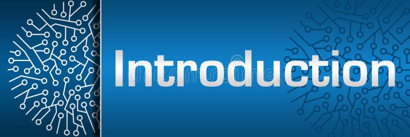 Introduction Blue Left Circuit Circular Horizontal Stock Illustration ...