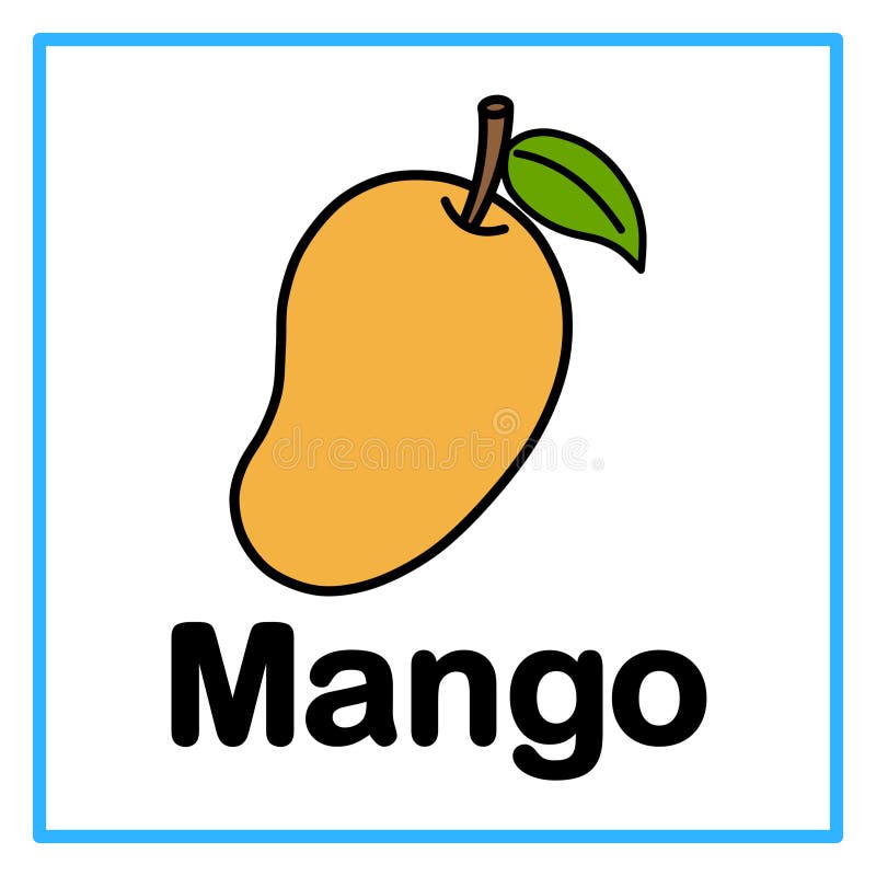 Flat Mango Alphabet Illustration Stock Illustration - Illustration of ...