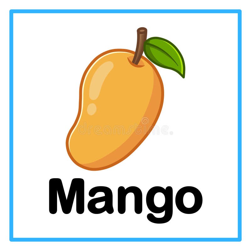 Fresh Mango Alphabet Illustration Stock Vector - Illustration of ...