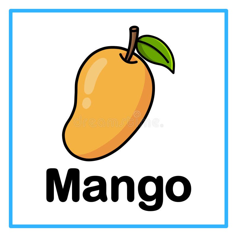 Mango Fruit Alphabet Illustration Stock Illustration - Illustration of ...