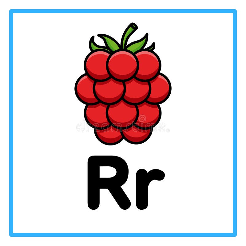 Raspberry Alfabet R Illustration Stock Illustration - Illustration of ...