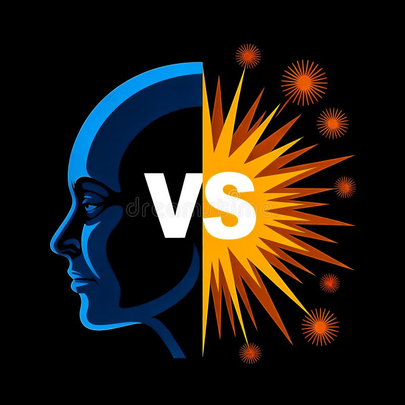 Introvert Vs Extrovert Vs Icon, Psychology Concept Badge for ...