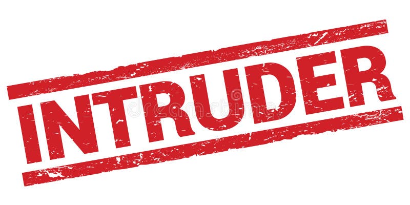 INTRUDER Text on Red Rectangle Stamp Sign Stock Illustration ...