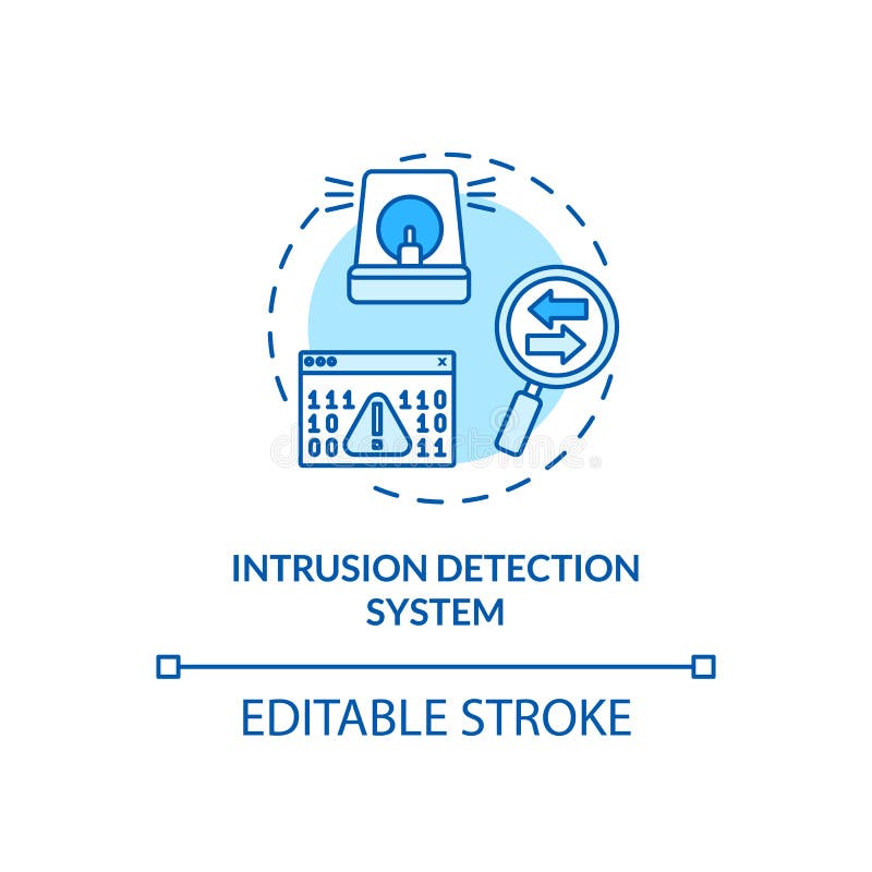 Intrusion Detection System Concept Icon Stock Vector - Illustration of ...