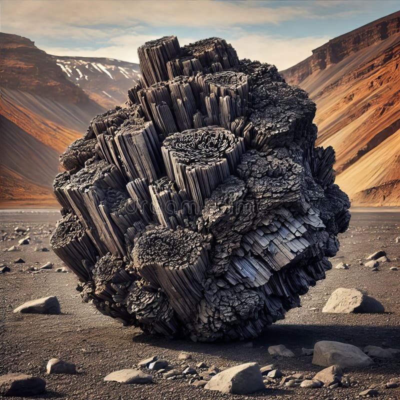 An Intrusive Igneous Rock with a Balanced Mix of Light and Dar Stock ...